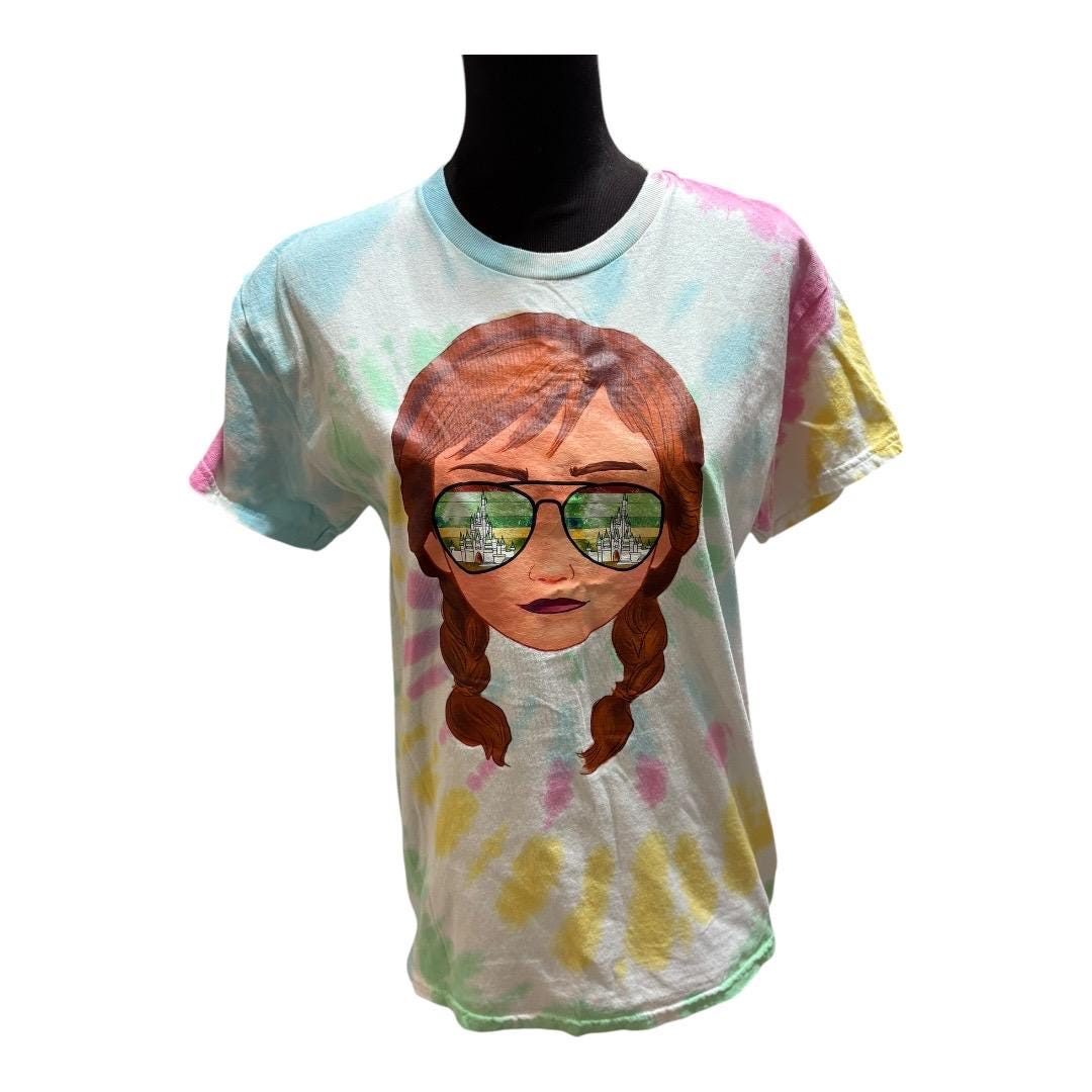 Colorfull Tie Dye Wendy Pan Tee Shirt. Size Medium - Etsy