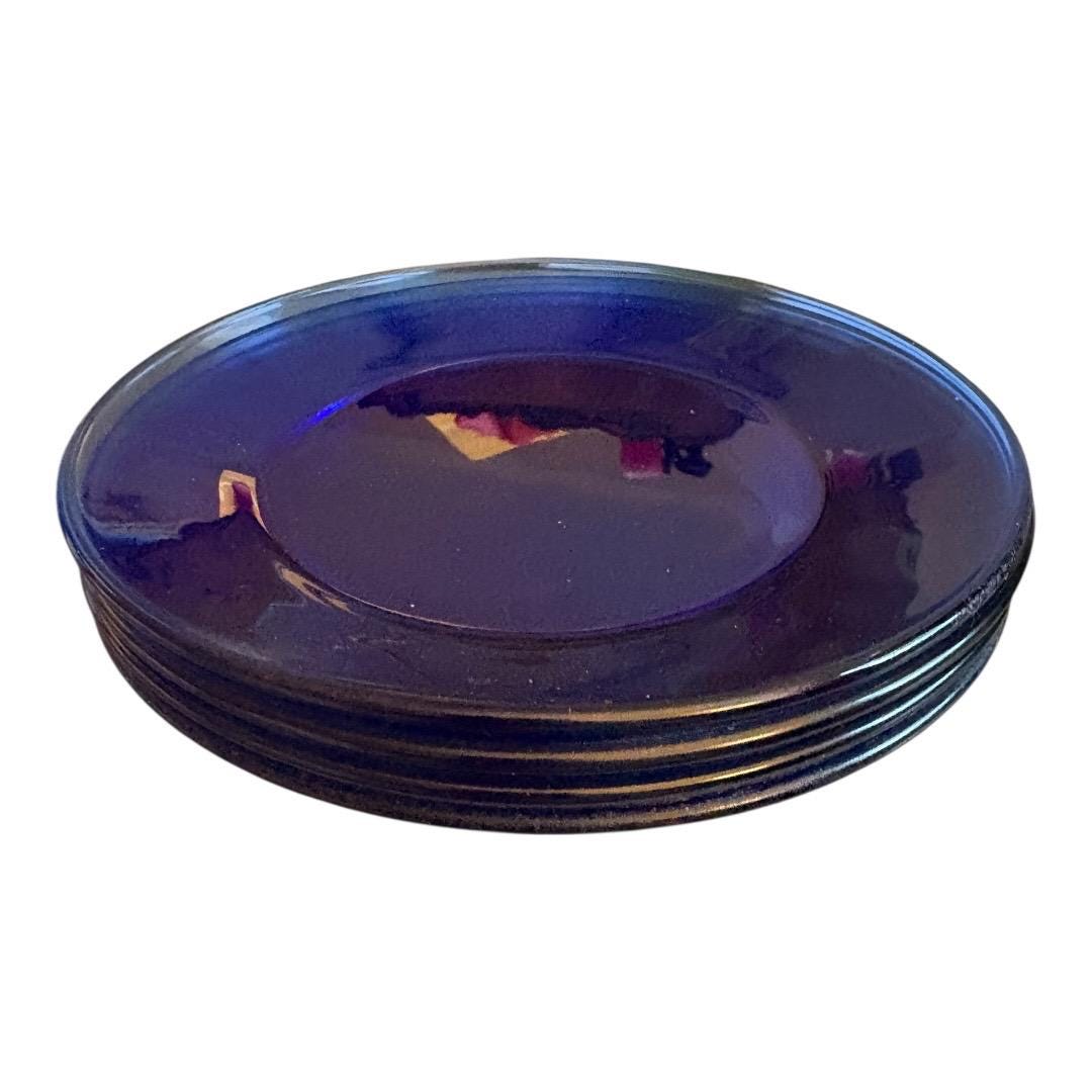 Blue Cobalt Plates. - Etsy