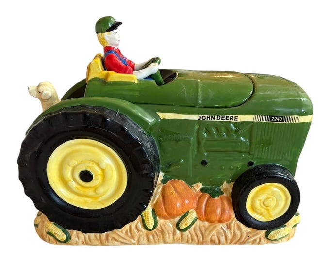 Gibson John Deere Summer's Harvest Cookie Jar. 11X7X7 - Etsy