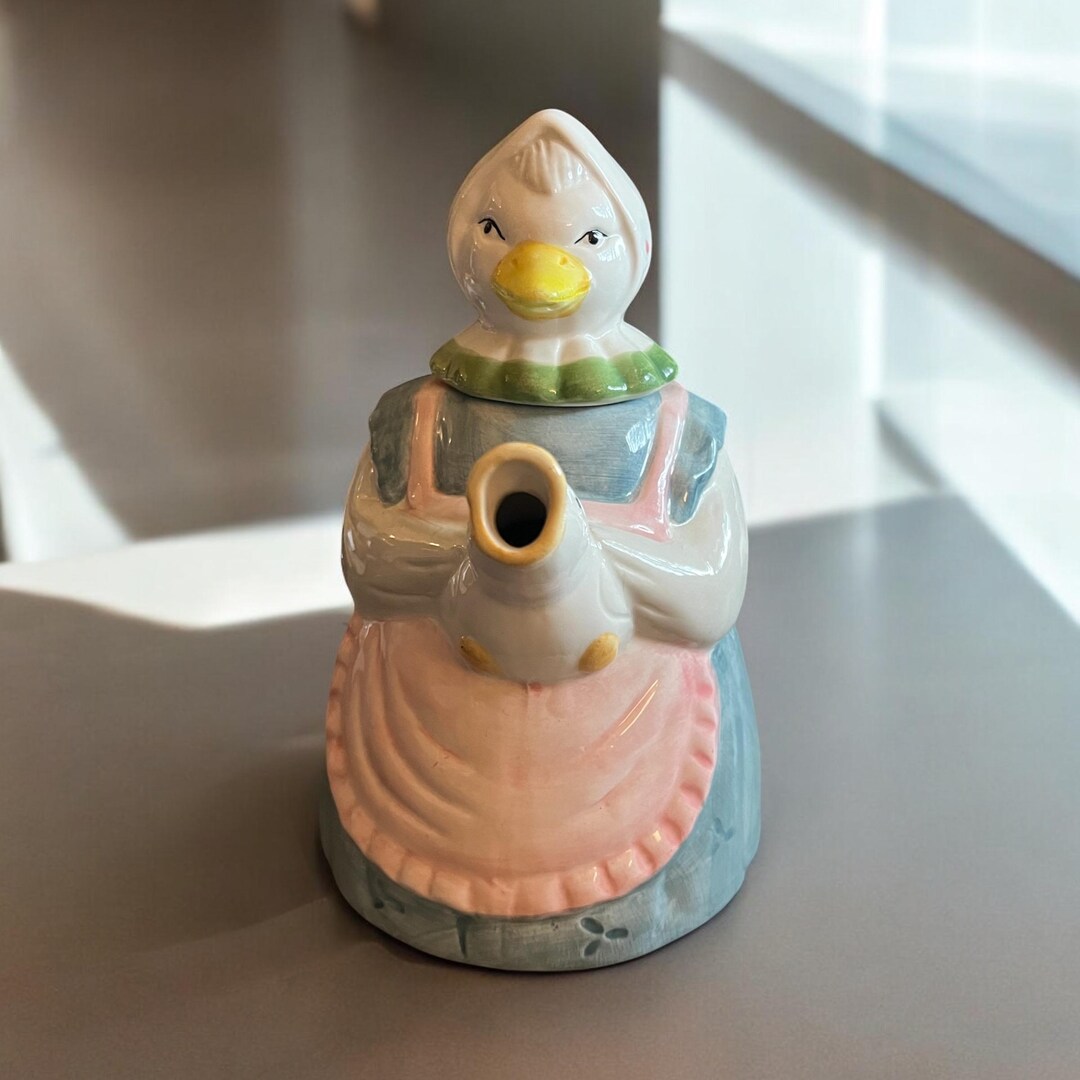 Vintage Otagiri Mother Goose Teapot - Etsy