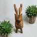 Wooden Carved Reindeer - Etsy