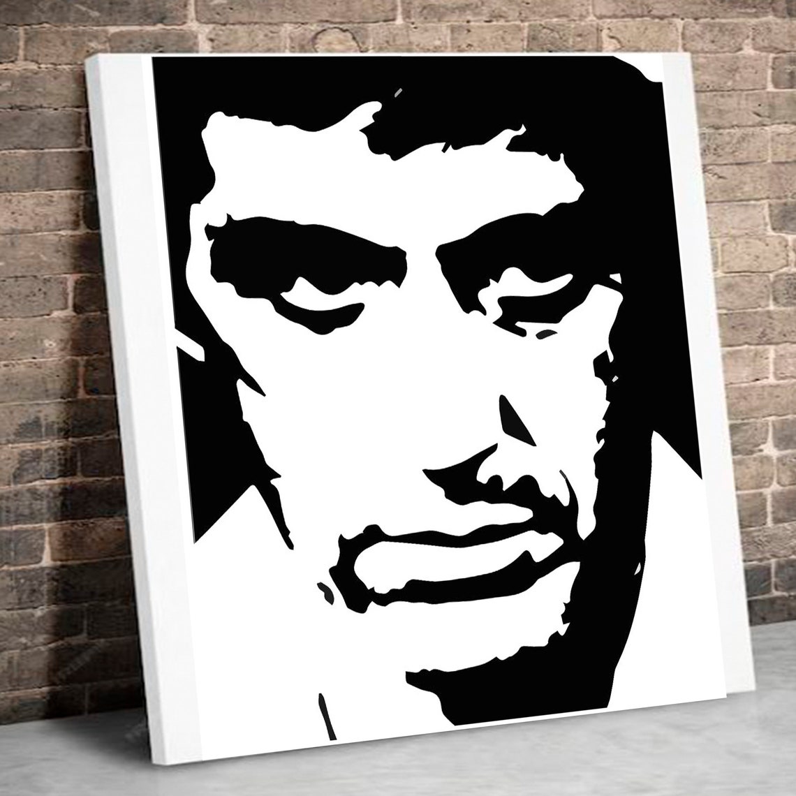 Simplified Digital Stencil for Beginners Al Pacino Scarface to Print ...