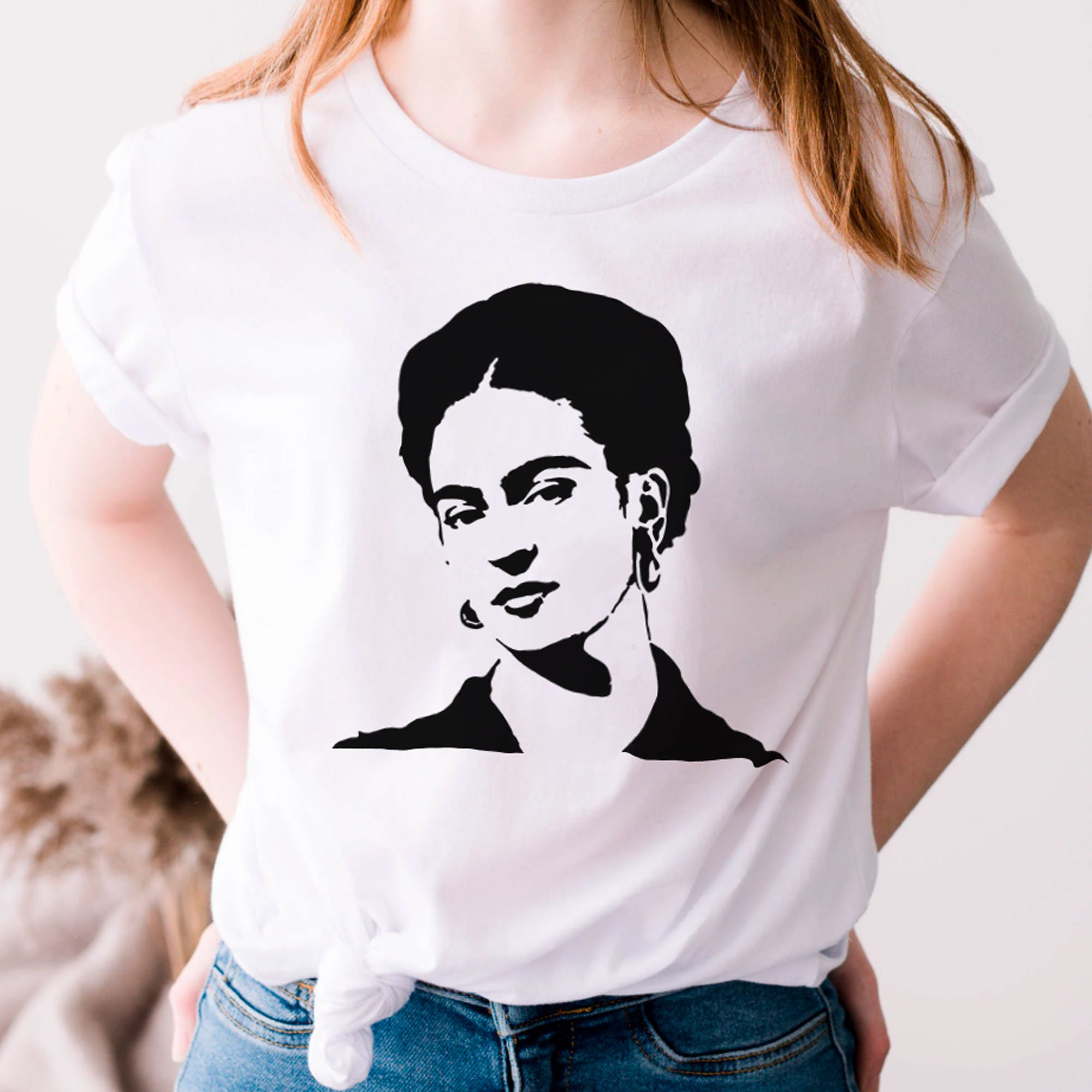 Frida Kahlo Digital Stencil to Print for A3, 50x50, 80x80 DIY Formats ...