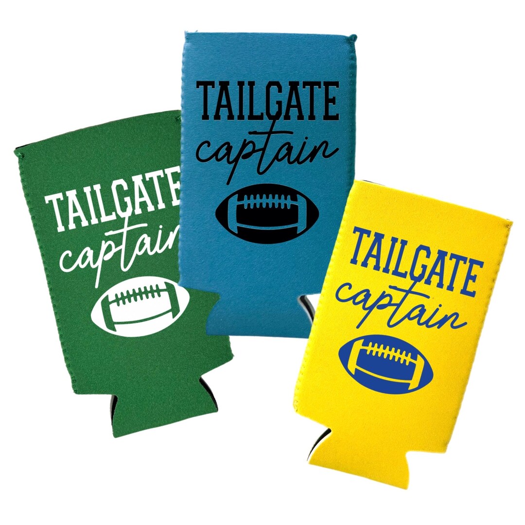 Tailgate Captain Slim Can Cooler - Etsy