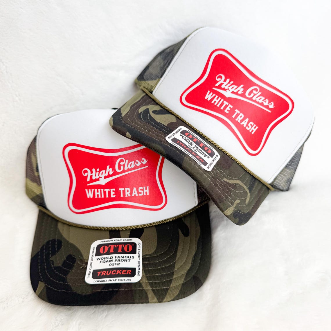 High Class White Trash Trucker Hat - Etsy
