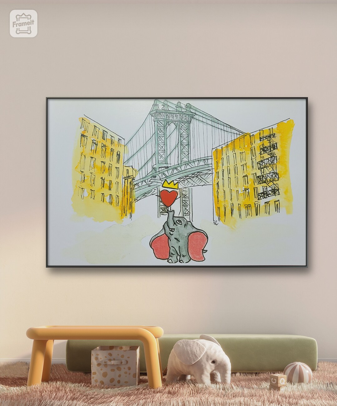 11x17 Poster Print Love in DUMBO - Etsy