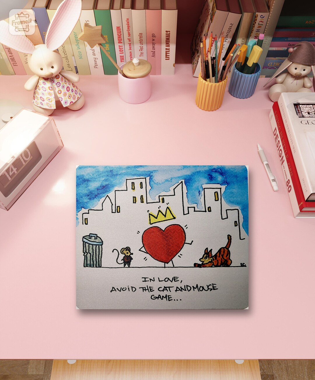 Mouse Pad Love is King - Etsy