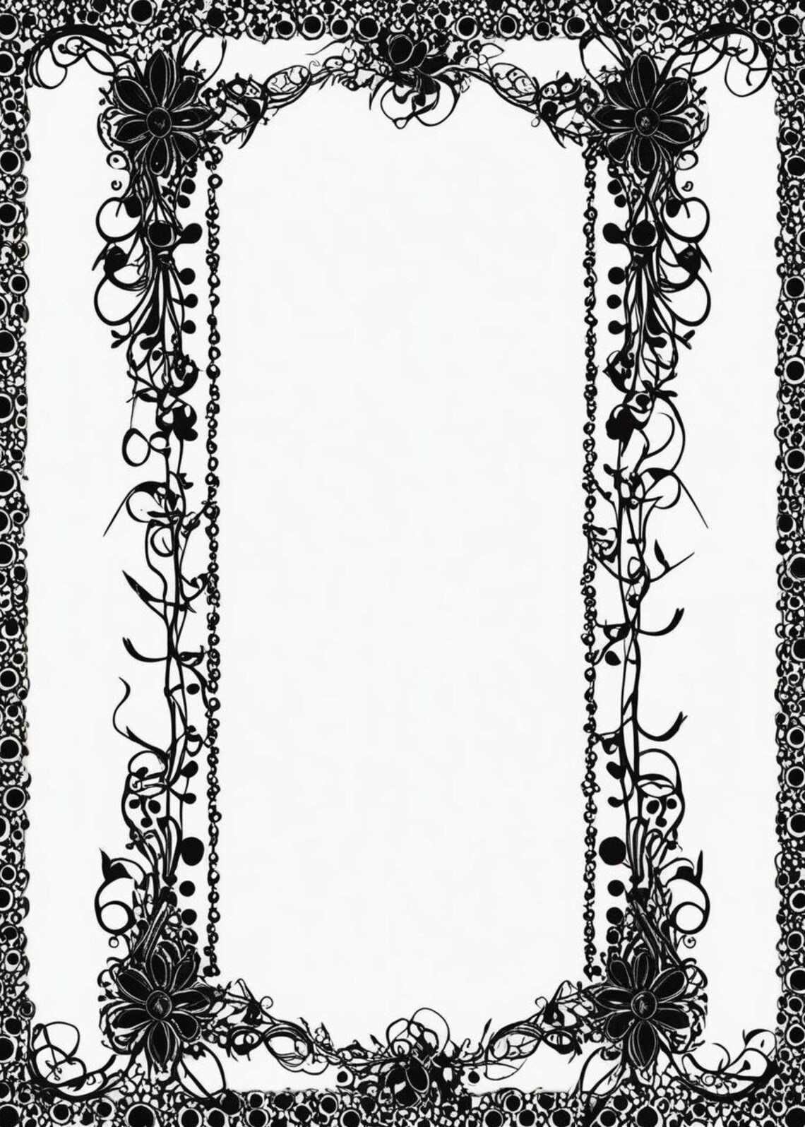 16 Gothic Page Borders Available as Jpeg, Png, and Svg Formats. 300 Dpi ...