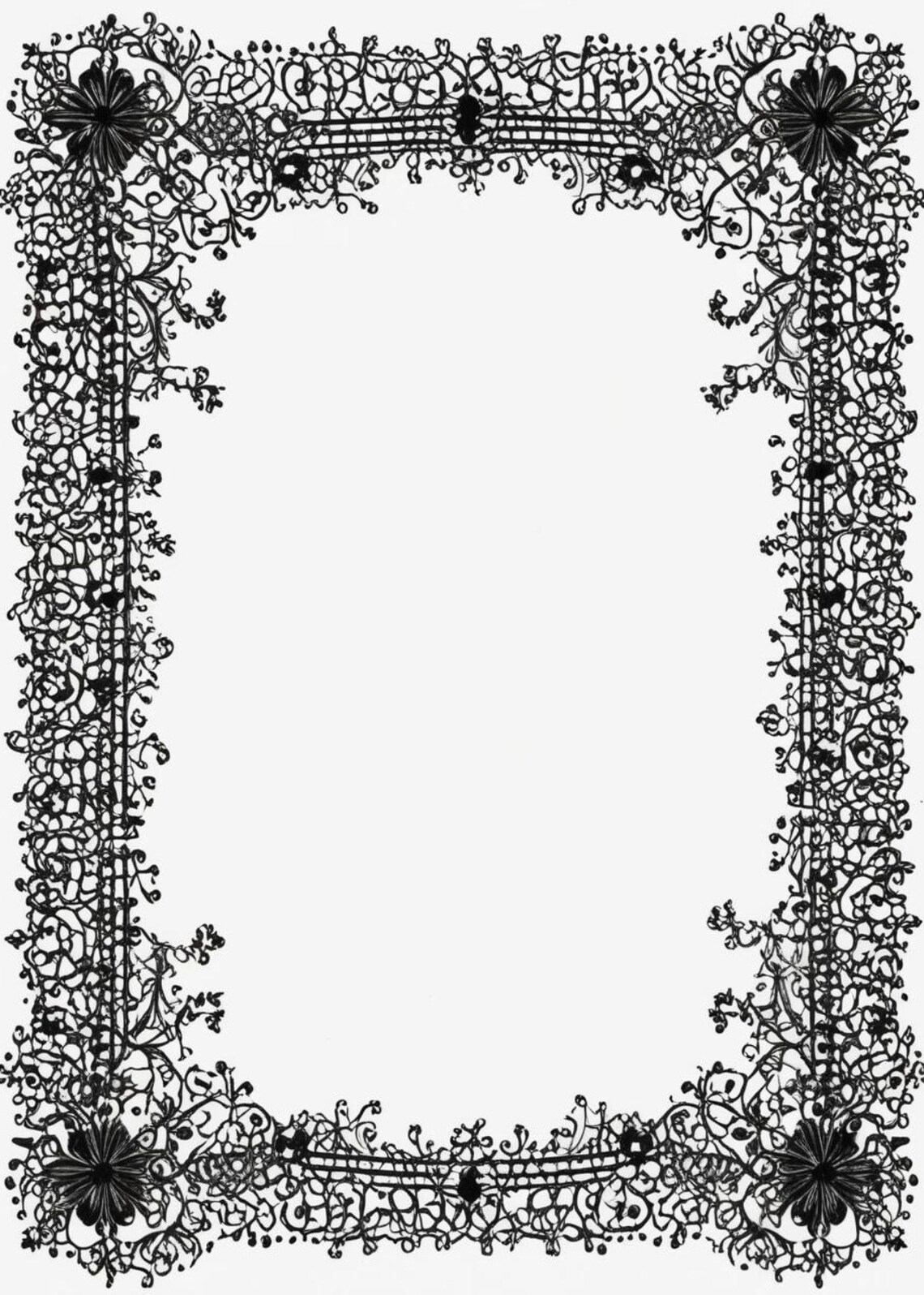 16 Gothic Page Borders Available as Jpeg, Png, and Svg Formats. 300 Dpi ...