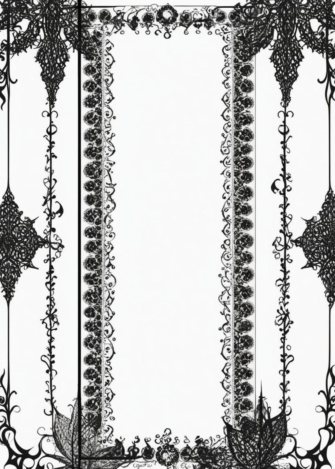 16 Gothic Page Borders Available as Jpeg, Png, and Svg Formats. 300 Dpi ...