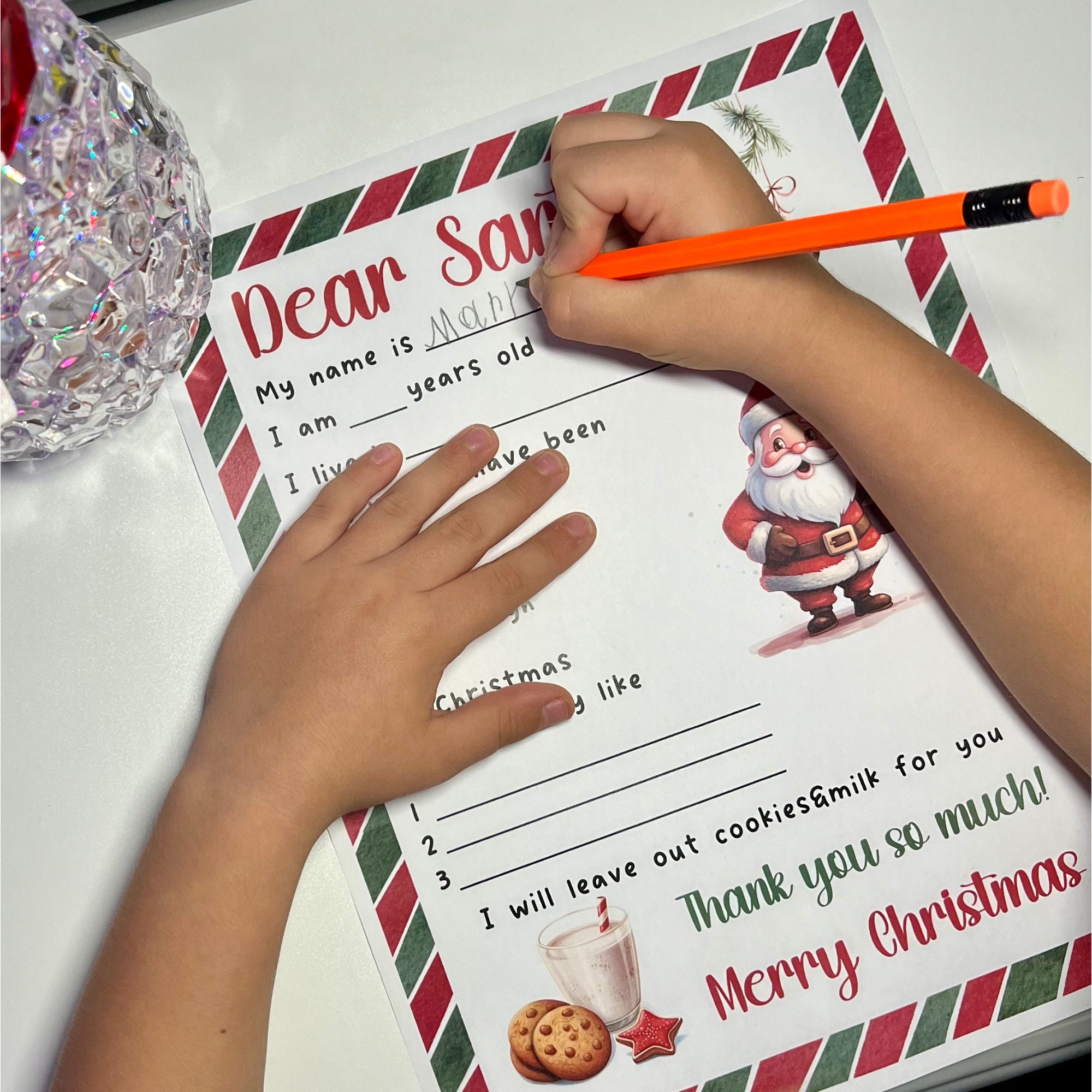 Printable Letter to Santa: Bring the Magic of Christmas to Life / 3 ...