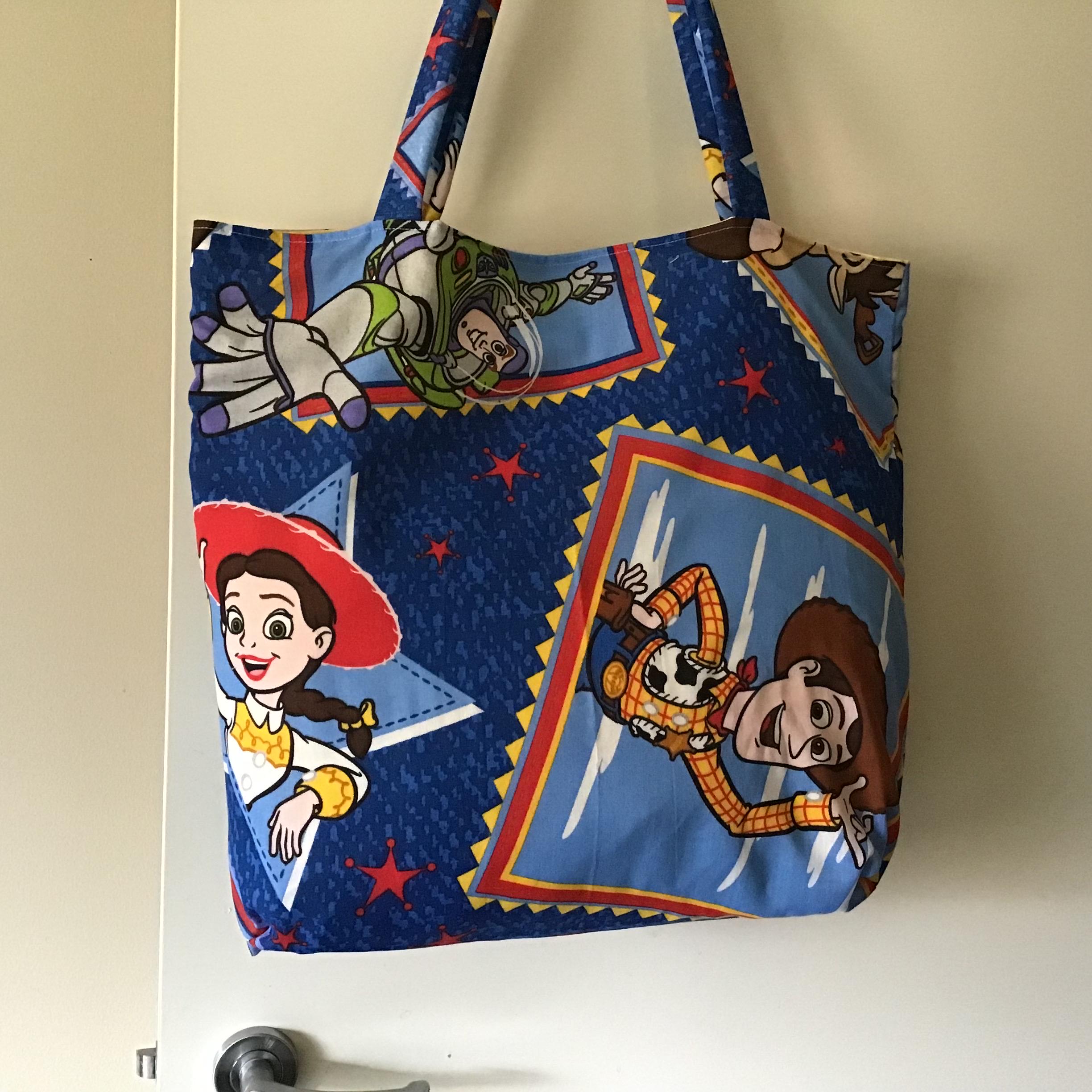 Toy Story Licensed Design Fabric Handmade Tote Bag for Beach / Pool ...