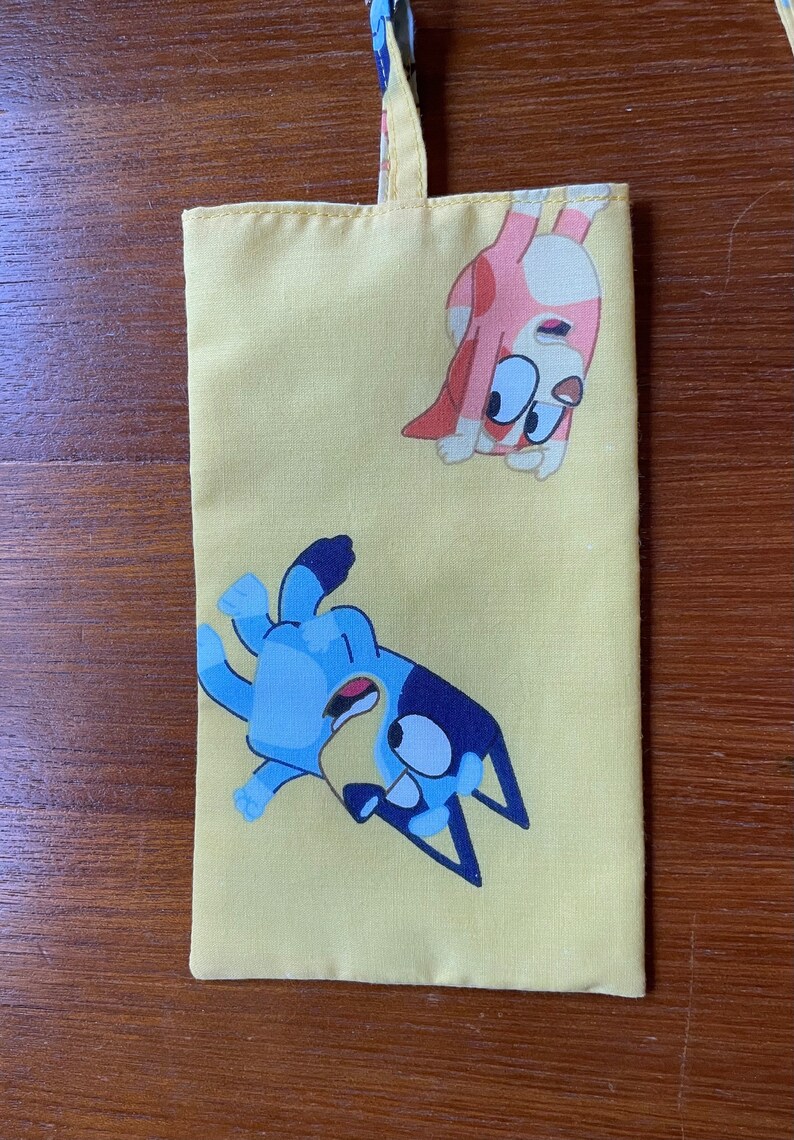 Bluey Fabric Lanyard and Removable Phone Holder ,pen Holder, Card ...