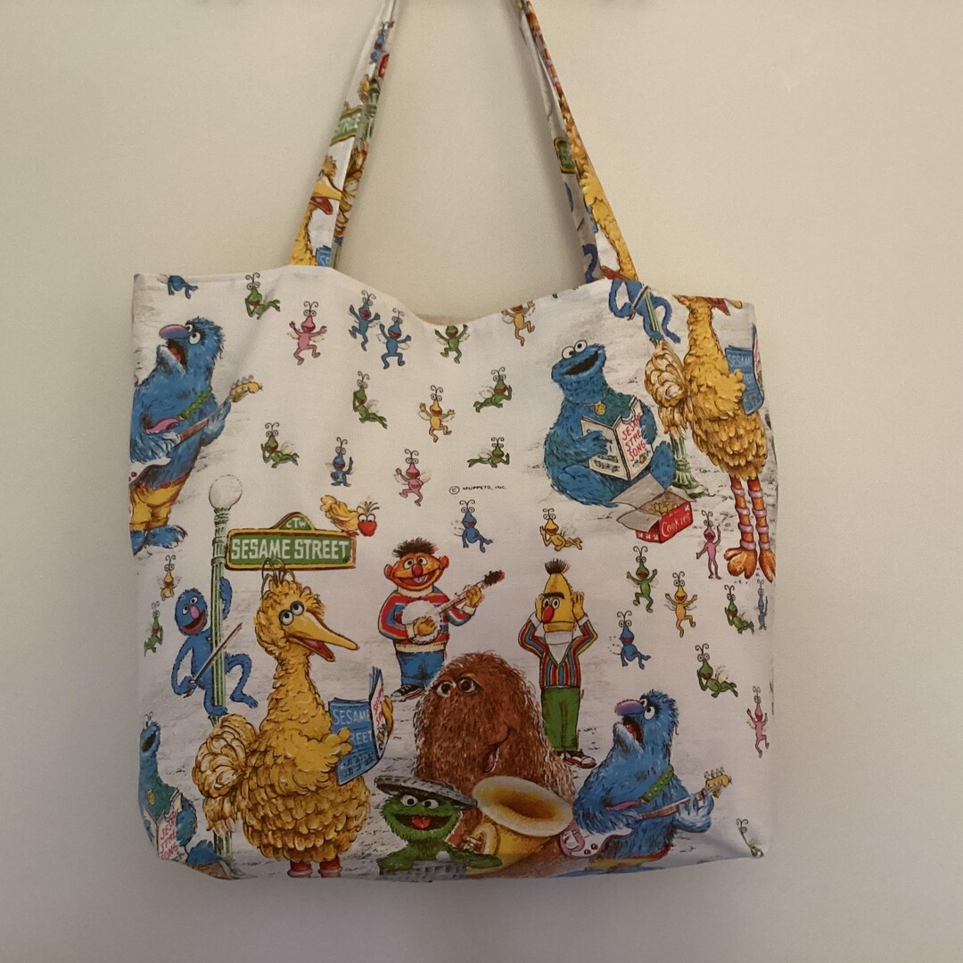 Sesame Street Muppets Inc. Licensed Rare Fabric Handmade Tote Bag - Toy ...