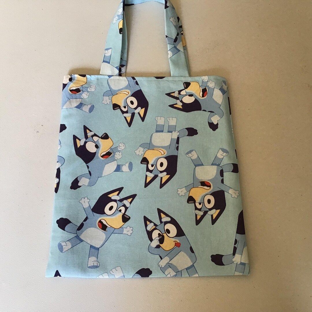Tiny Tote Bluey Handmade Bag Fully Lined Kids Tote , Lunch, Ipad, Phone ...