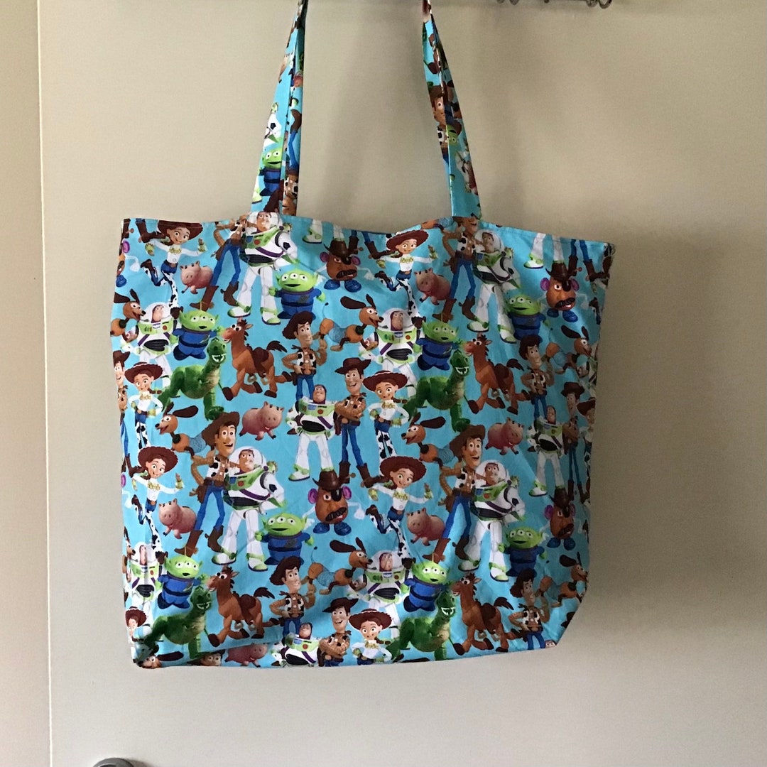 Toy Story Licensed Design Fabric Handmade Tote Bag for Beach / Pool ...