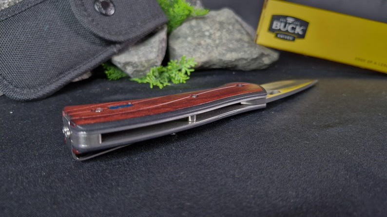 Buck 346 Large Vantage™ Knife. Rosewood Handle. Nylon Sheath. - Etsy ...