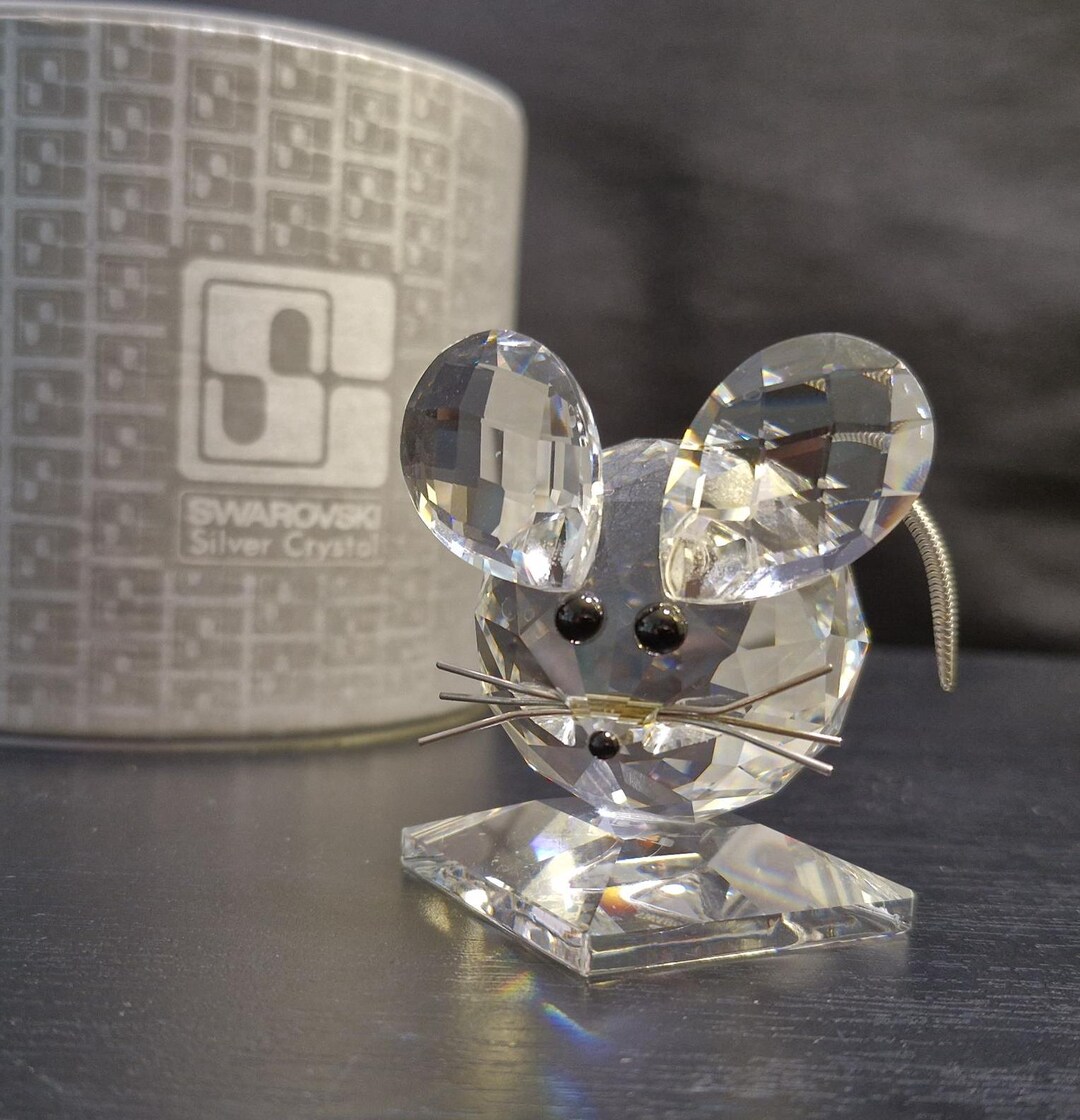 Swarovski Large Mouse. Vintage 1980s. - Etsy