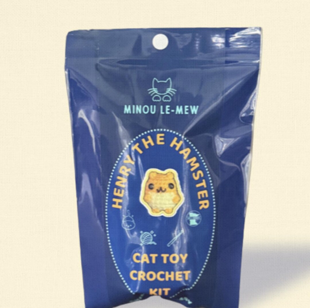 Henry the Hamster Cat Toy Crochet Kit - Handmade Weighted Toy - Etsy