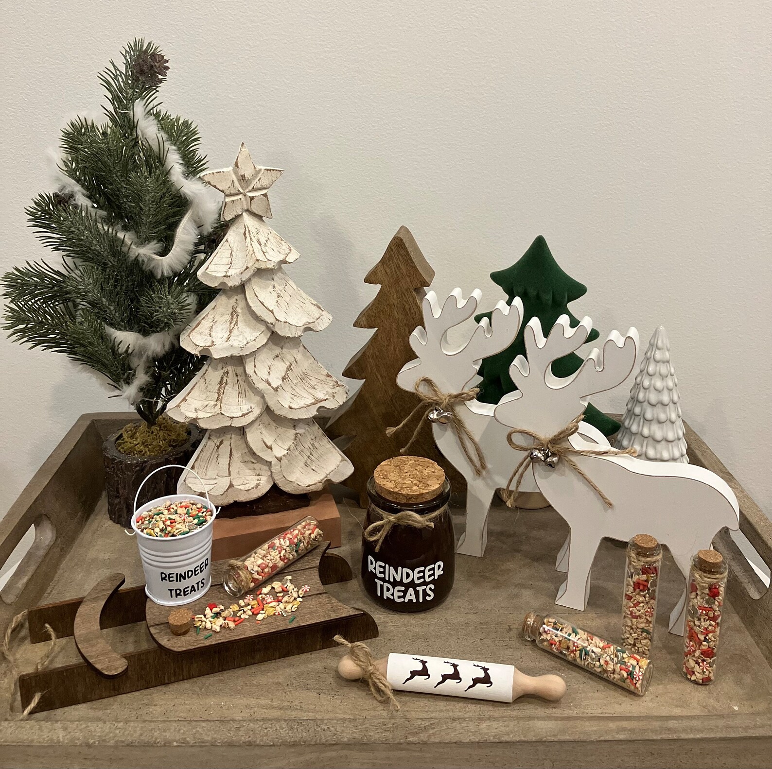 Reindeer Treats Tier Tray Decor - Etsy