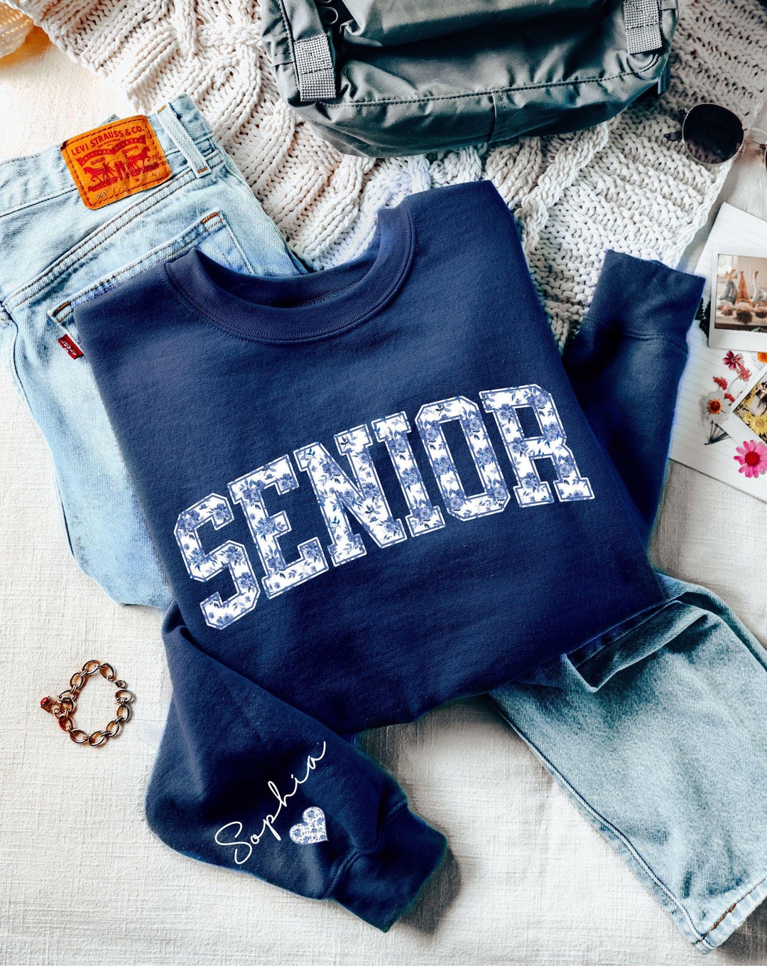 Custom Senior Sweatshirt, Custom Senior Hoodie, Minimalist Sweatshirt ...
