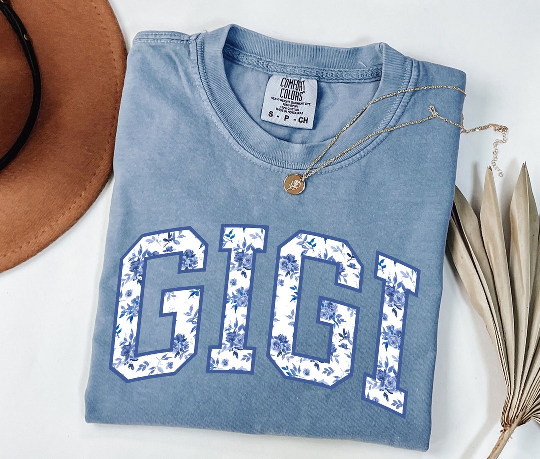 Gigi Tshirt, Floral Gigi Shirt, Gigi Gifts, Comfort Colors Gigi Shirt ...