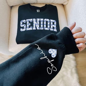 Custom Senior Sweatshirt, Custom Senior Hoodie, Minimalist Sweatshirt ...