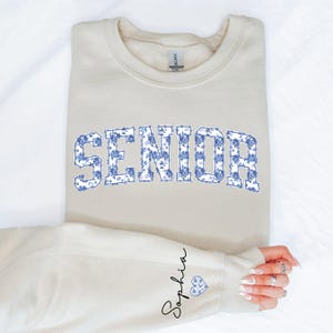 Custom Senior Sweatshirt, Custom Senior Hoodie, Minimalist Sweatshirt ...