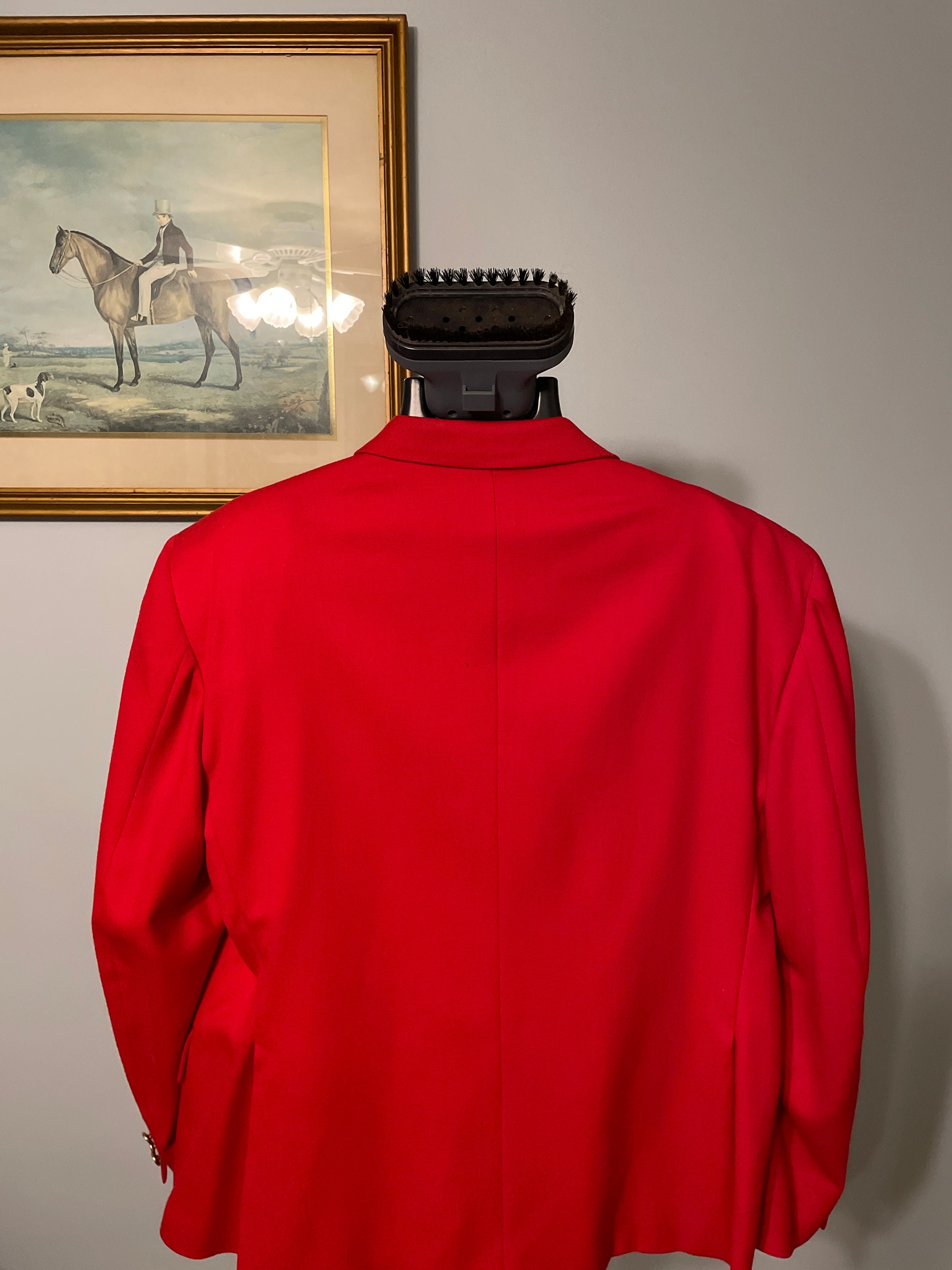 Men’s Red Show Jumping Jacket. - Etsy