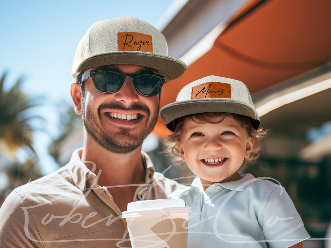 Personalized Snapback Dad Hat, Toddler Hat Mesh Baseball Cap, Infant ...