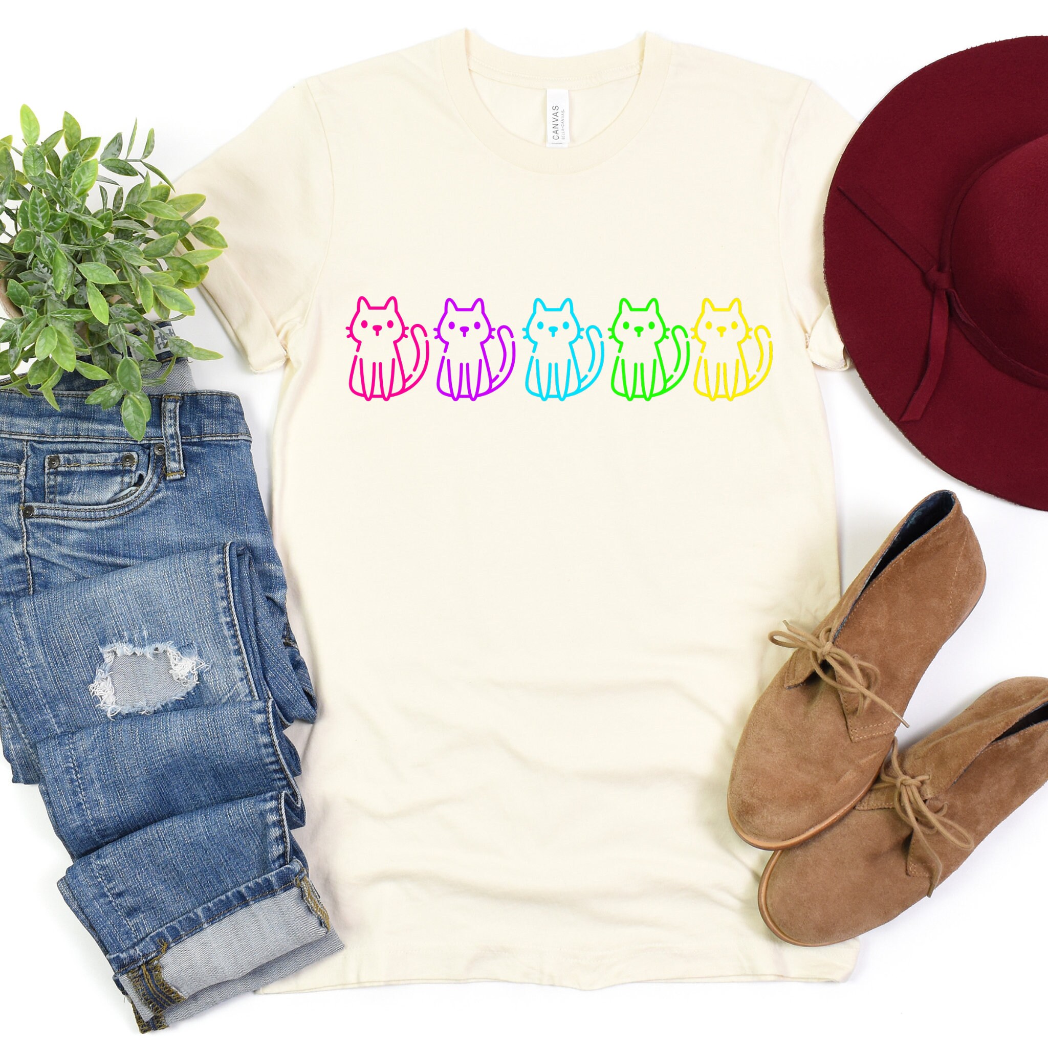 Subtle LGBTQ Cat Shirt Queer Pride 2024 Shirt Discreet LGBTQ Pride ...