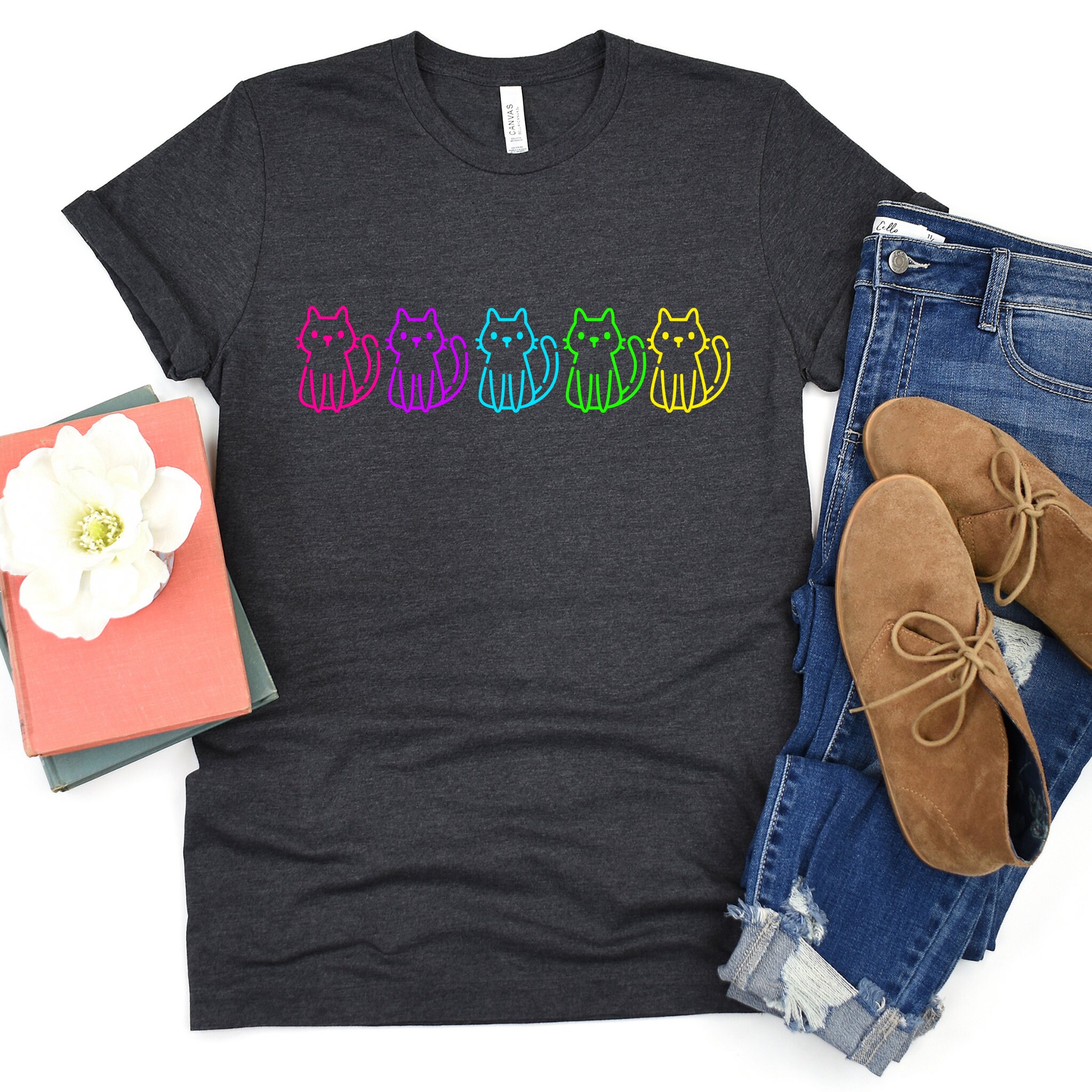 Subtle LGBTQ Cat Shirt Queer Pride 2024 Shirt Discreet LGBTQ Pride ...