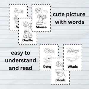 Animal Version Printable Alphabet Coloring Page, Instant Download ...