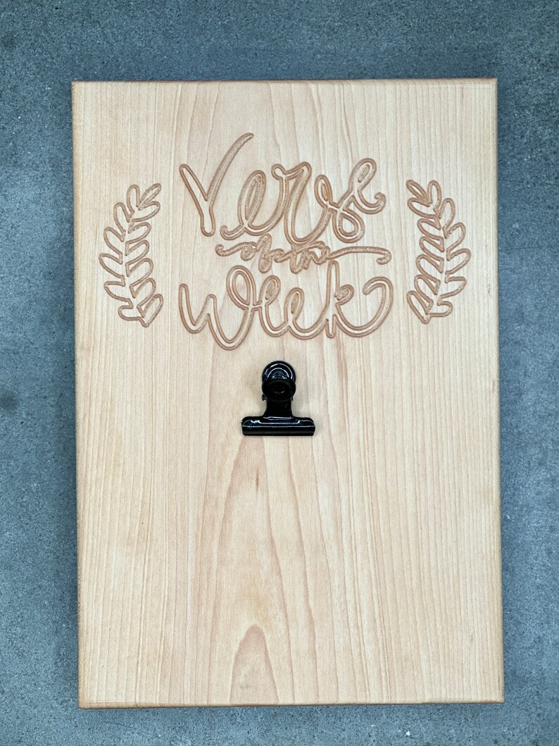 Verse of the Week Board | Bible Memory | Christian Signs | Faith Based ...