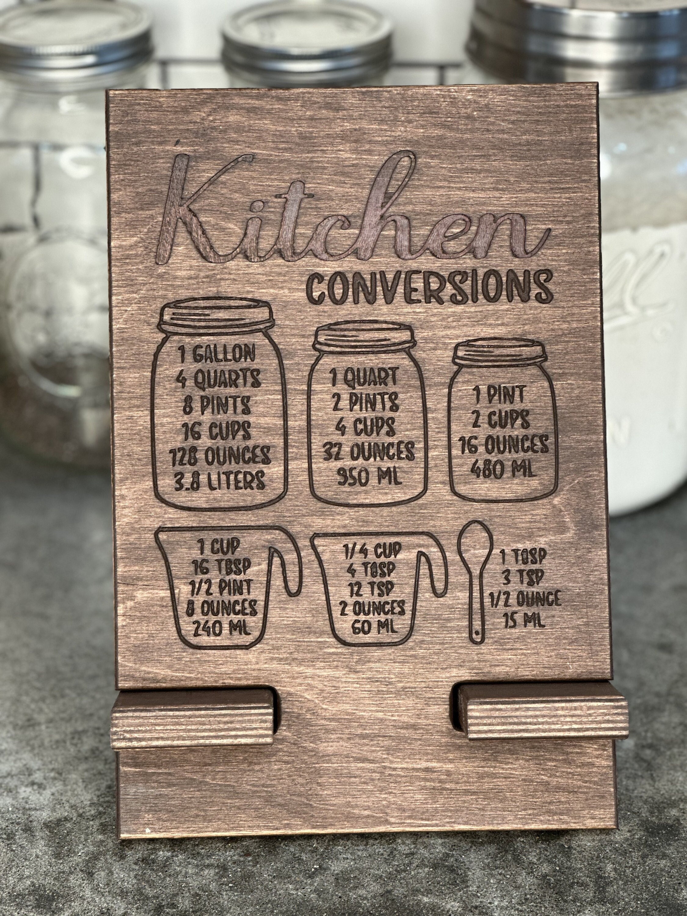 IPad Holder With Conversion Chart Stand | Kitchen Christmas Gift ...