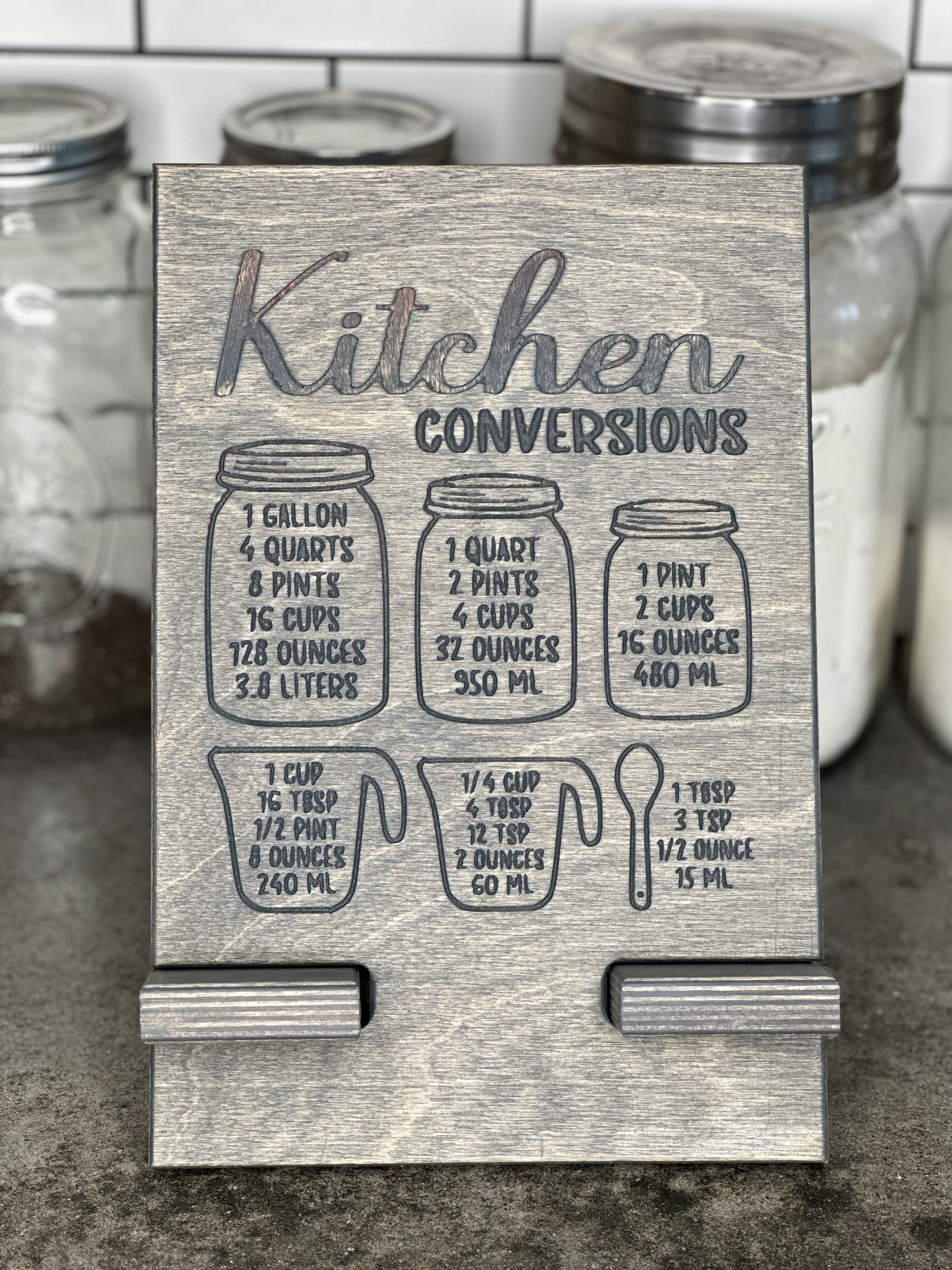 IPad Holder With Conversion Chart Stand | Kitchen Christmas Gift ...