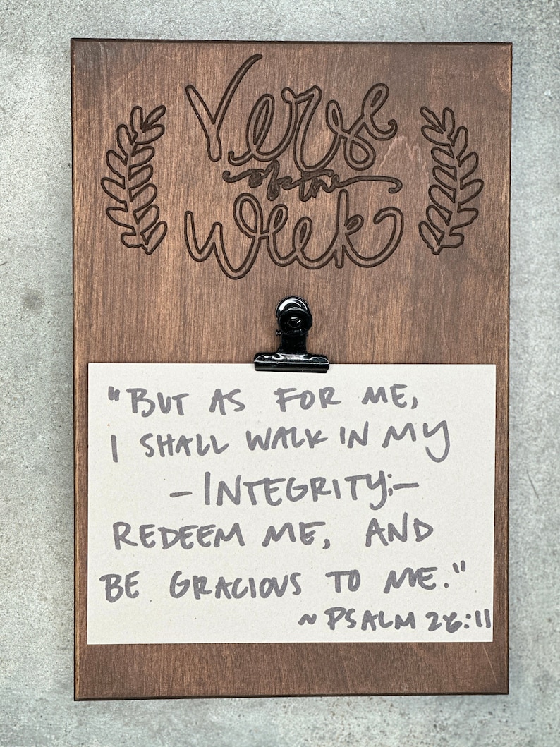 Verse of the Week Board Scripture Memory Bible Memory - Etsy