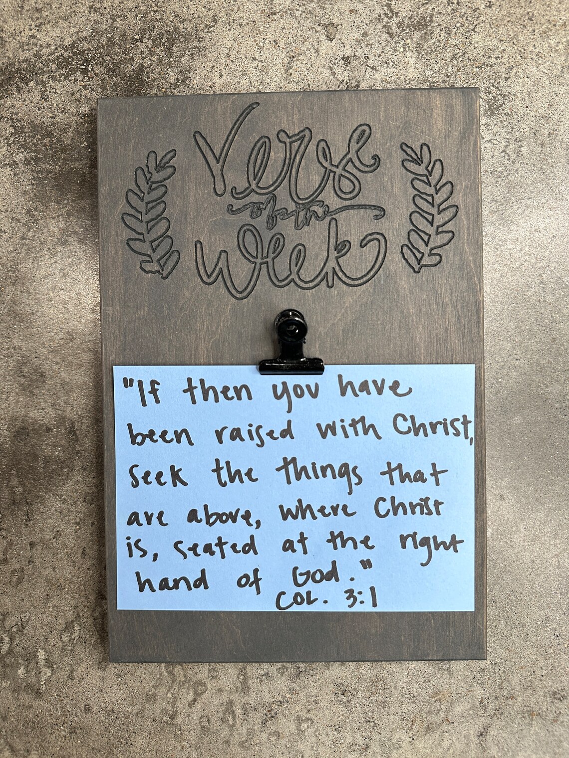 Verse of the Week Board Scripture Memory Bible Memory - Etsy