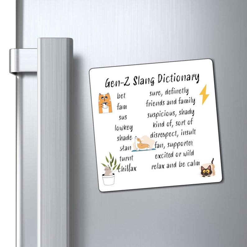 Gen-z Slang Dictionary Magnet - Etsy