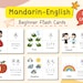 300 Bilingual Chinese Flashcards in Mandarin Chinese & English - Etsy