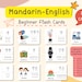 300 Bilingual Chinese Flashcards in Mandarin Chinese & English - Etsy