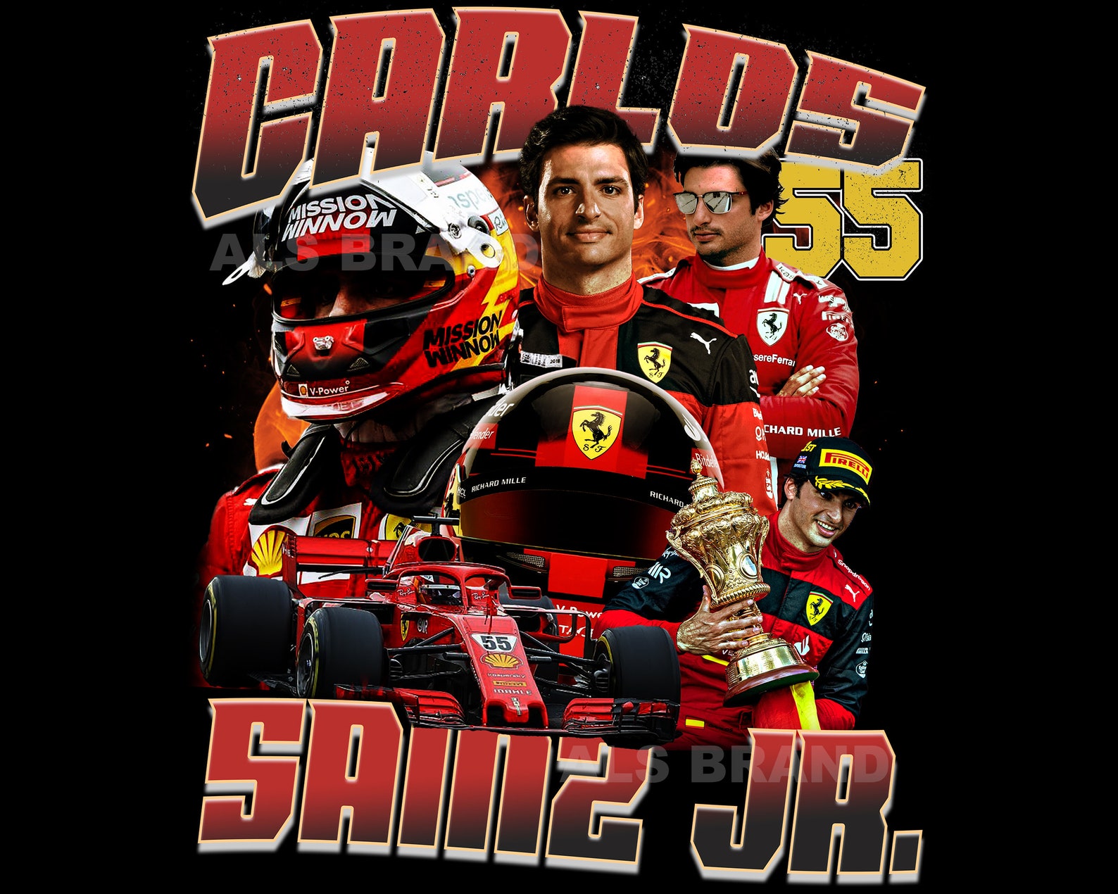 Carlos Sainz T Shirt Design PNG Instant Download - Etsy