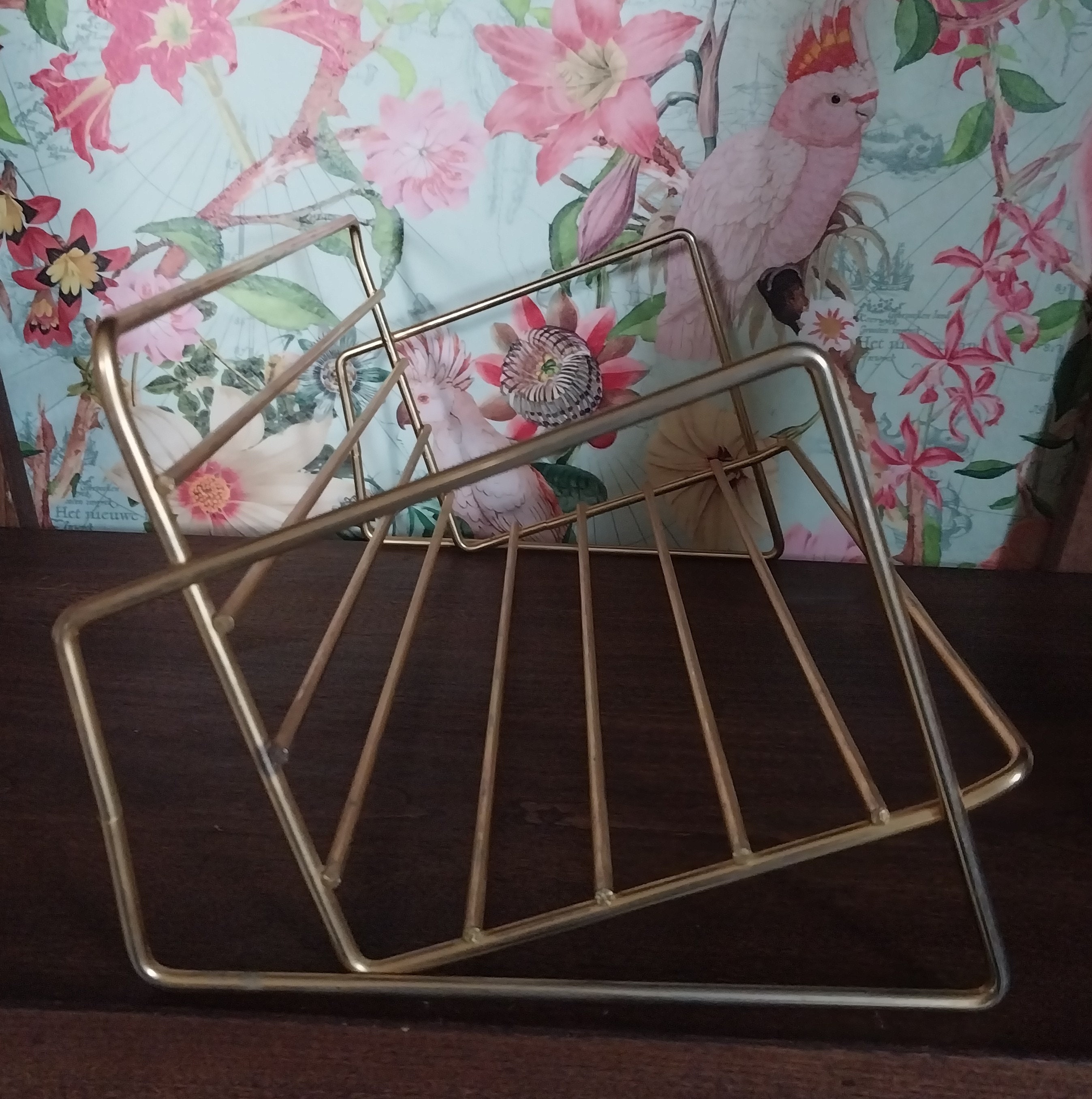 Very Cool 1960's MCM Brass Book Holder/book Shelf - Etsy