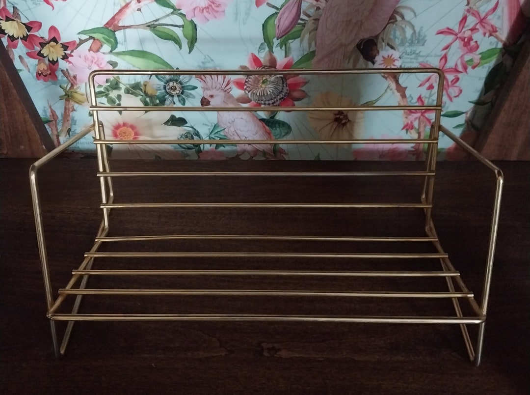 Very Cool 1960's MCM Brass Book Holder/book Shelf - Etsy