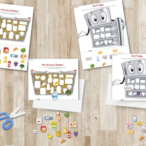 Printable DIY Toddler Cut and Paste, Learning Book, Busy Book ...