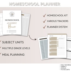 130 Homeschool Academic Planner, Lesson Planner, Homeschool Planner ...