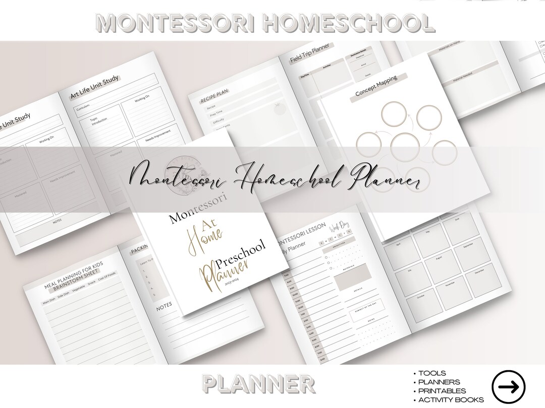 Preschool Planner, Montessori Guide, Homeschool Planner, Homeschool ...