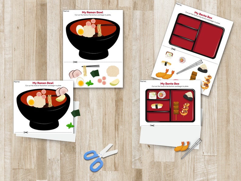 Preschool Cut and Paste Activity Workbook: Montessori Learning (digital ...