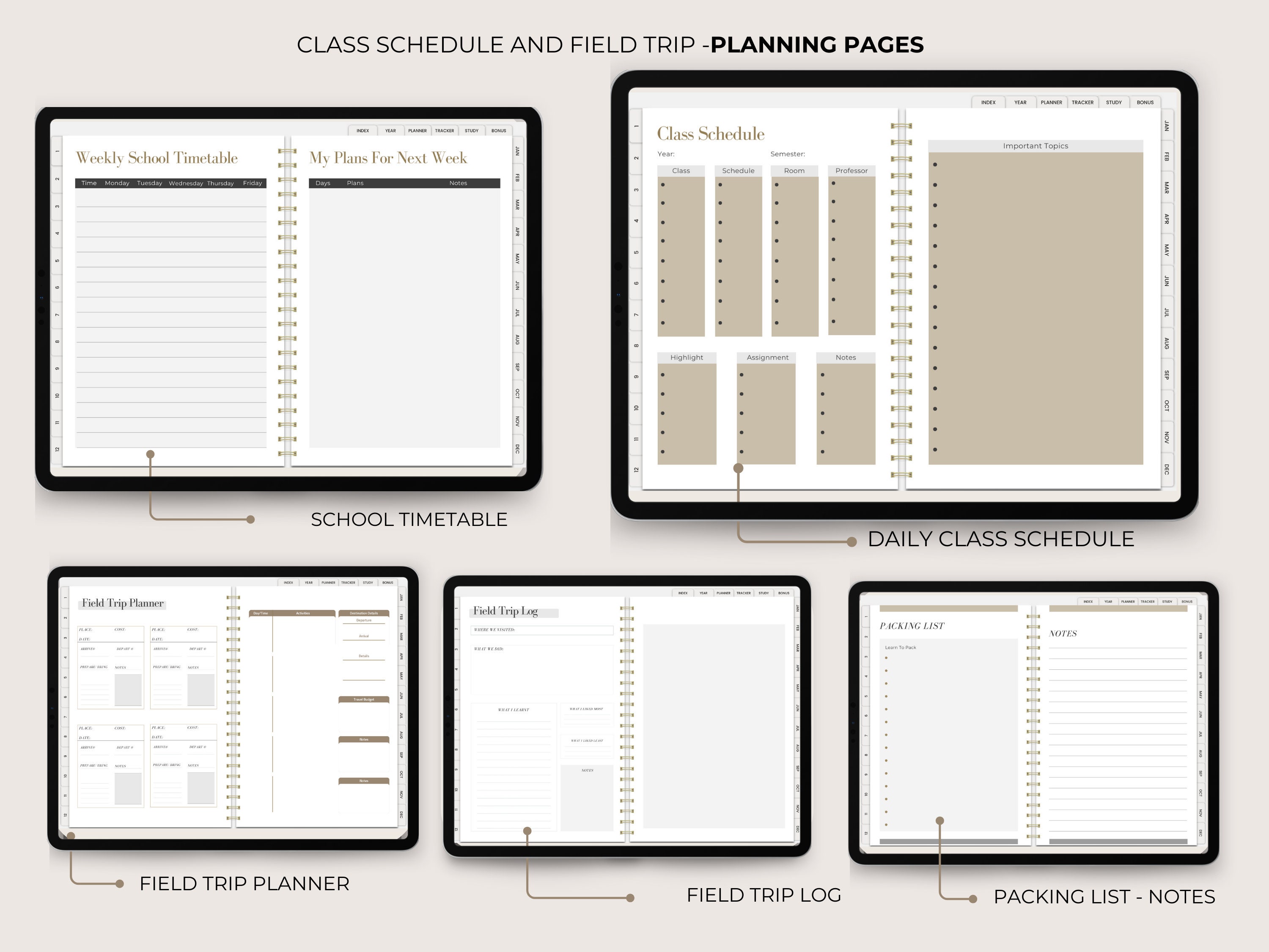 Digital Homeschool Organizer, Digital Planner, Goodnotes Planner ...