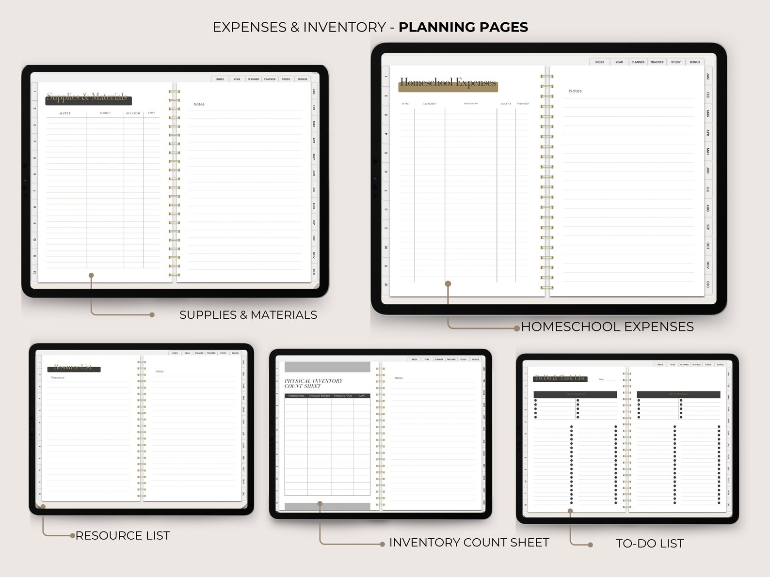 Digital Homeschool Organizer, Digital Planner, Goodnotes Planner ...